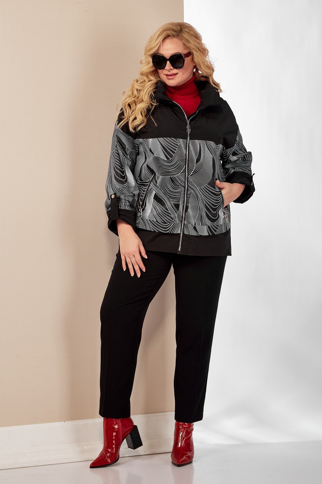 Куртка 2117 черный Shetti купить - 6% скидка | в наличии